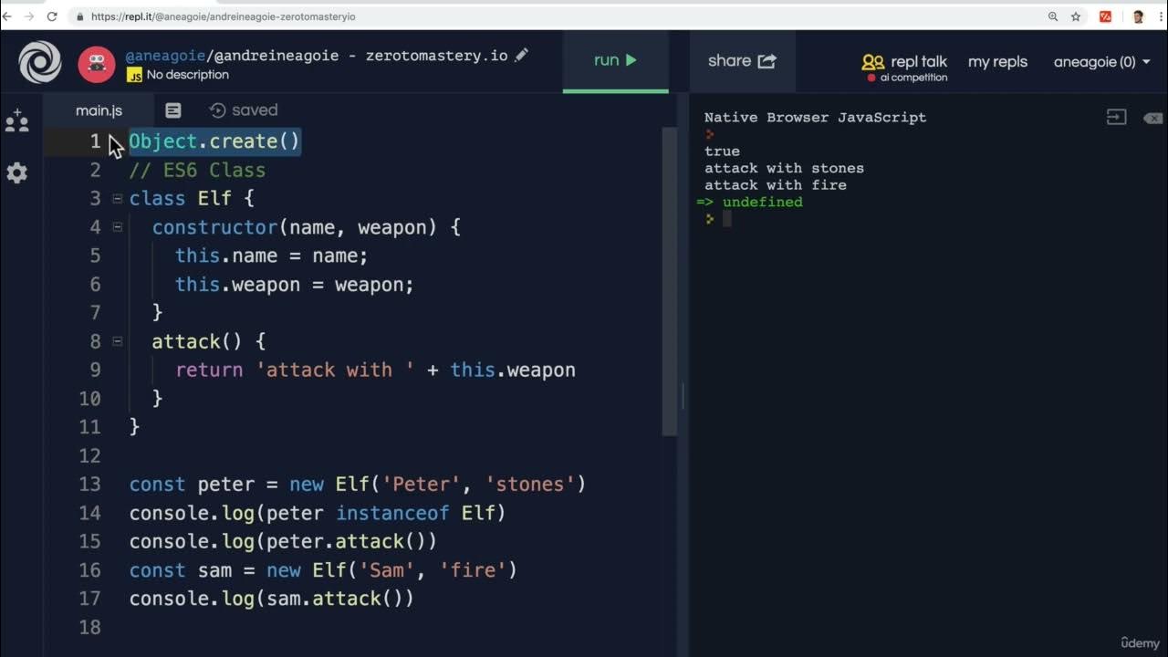 Javascript Adv Concepts Oop 0610 Object Create Vs Class Youtube
