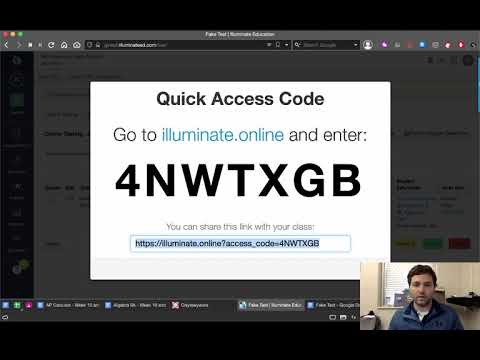 How to administer an online test in Illuminate - YouTube