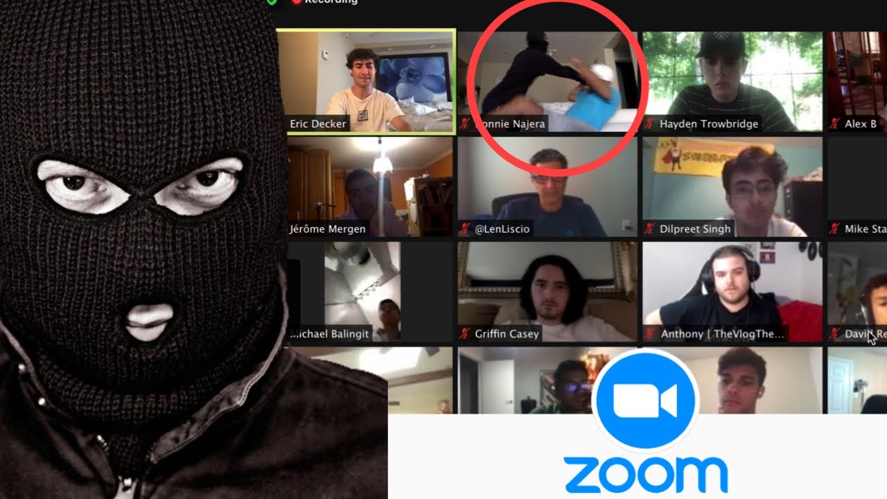 Getting Robbed While On Zoom Call With Airrack Prank! - YouTube