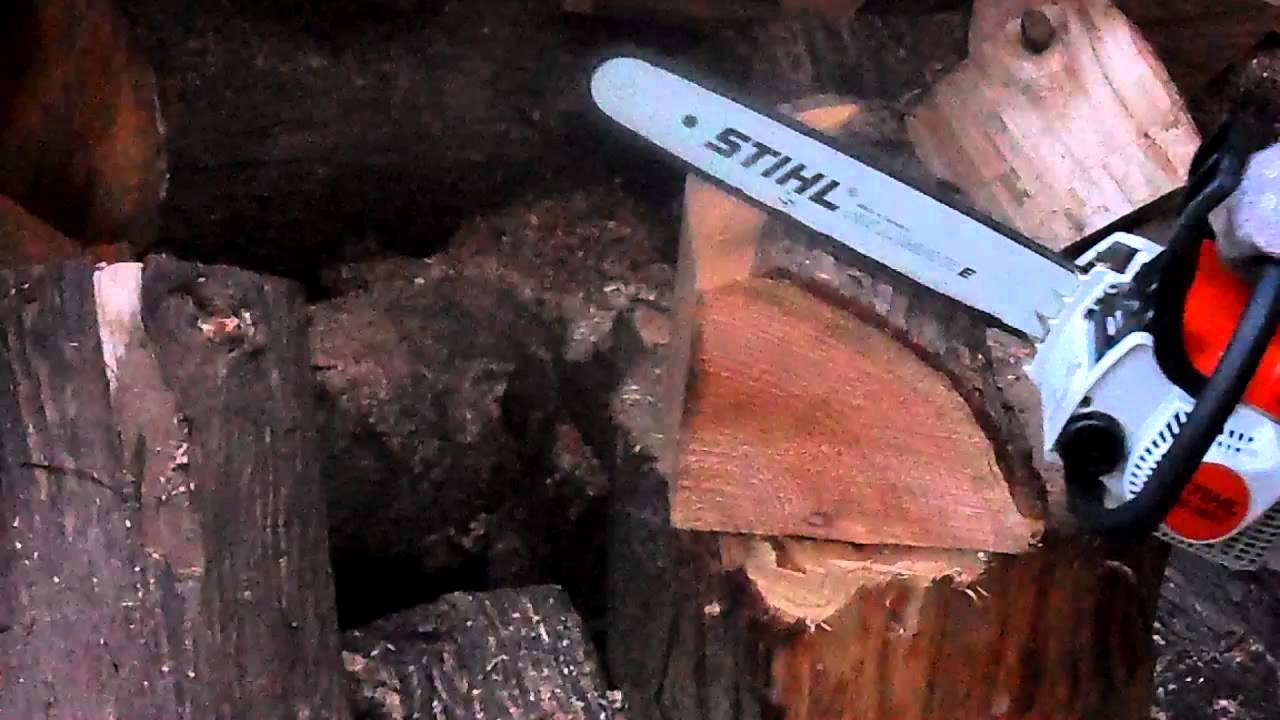 Stihl ms-180c - YouTube