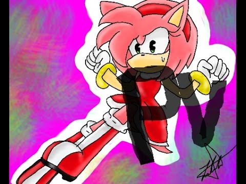 Amy rose speedpaint Colors!3d - YouTube