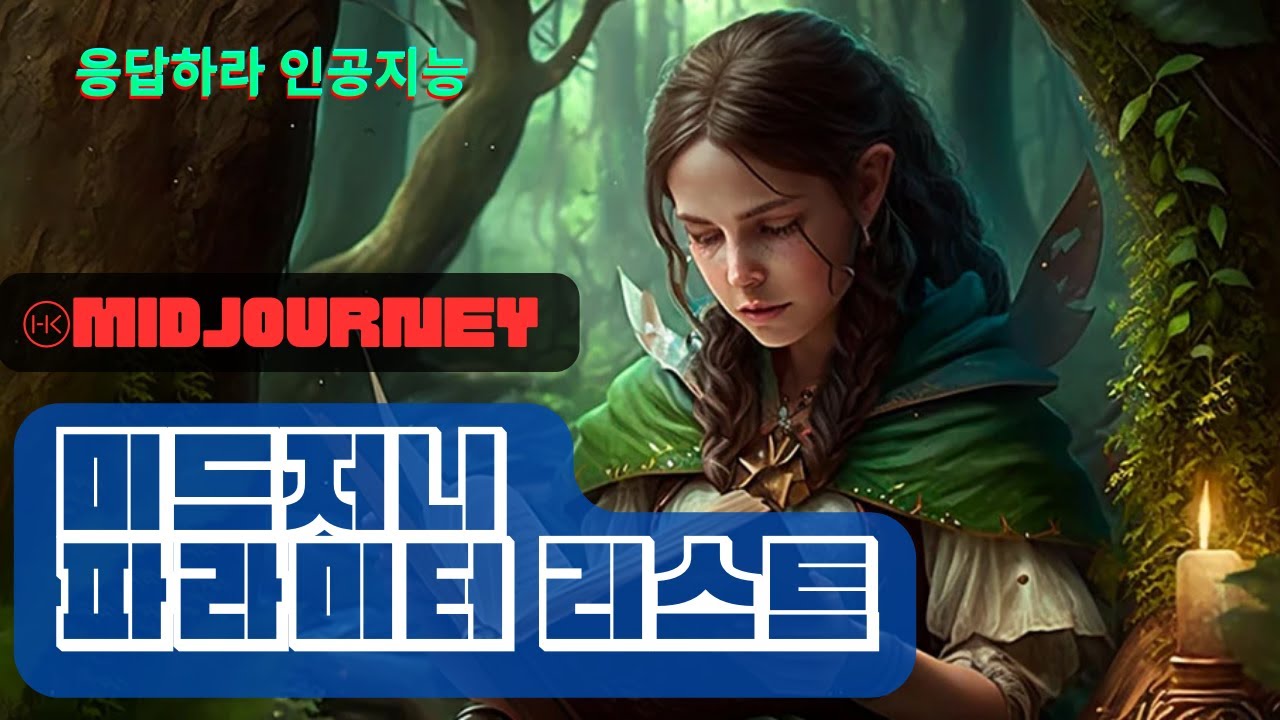 미드저니 파라미터 리스트 Midjourney Parameters Lists 미드저니를 이용한 창의적인 인공지능이미지 생성을