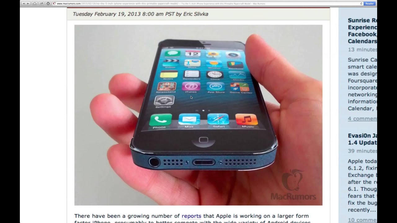 Try the 5-Inch iPhone - YouTube