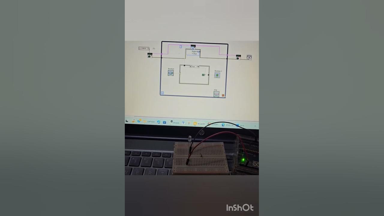 Encendido de un led ocupando labview y arduino - YouTube