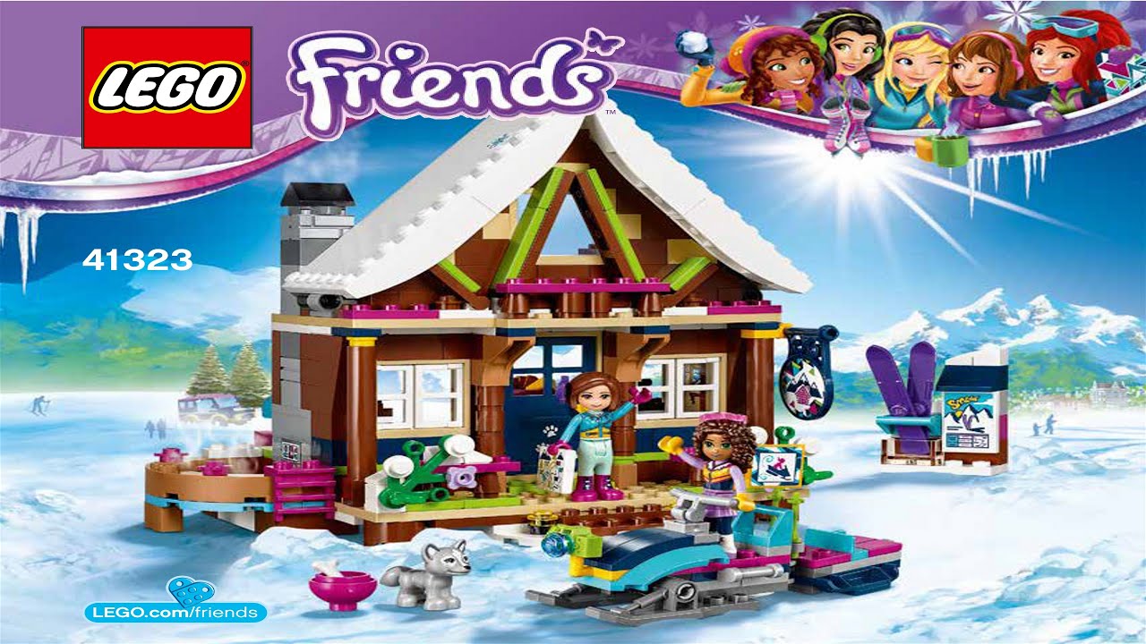 LEGO instructions - Friends - 41323 - Snow Resort Chalet - YouTube