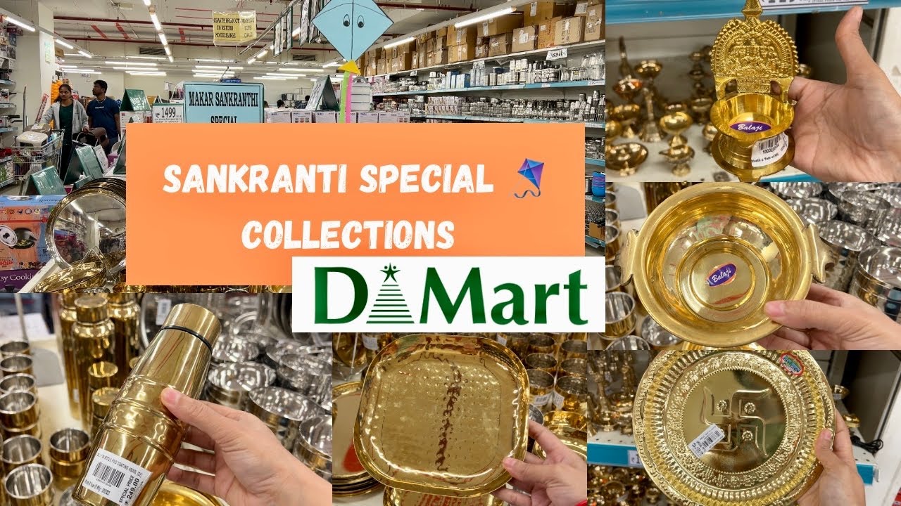 Dmart l Brass and copper utensils l Pooja items l makar sankranti ...