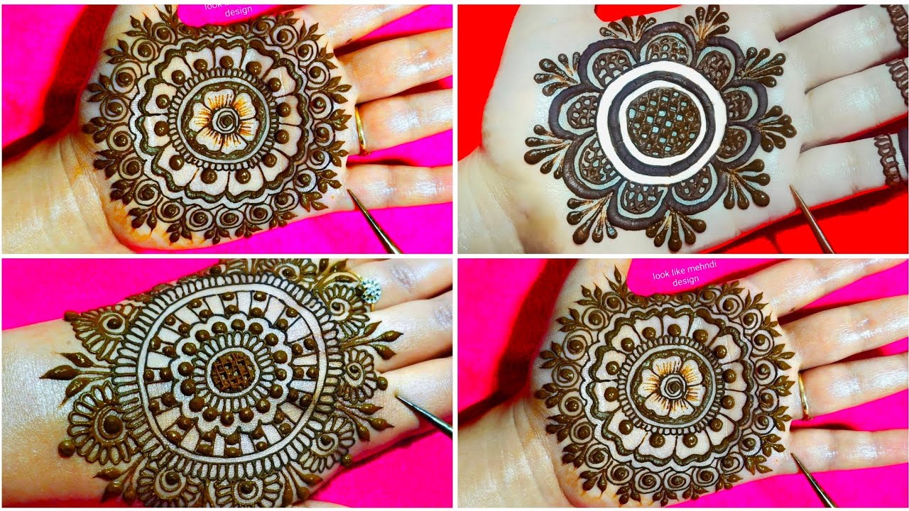 Simple beautiful goltikki mehndi design | Easy mehndi design | mehndi ...