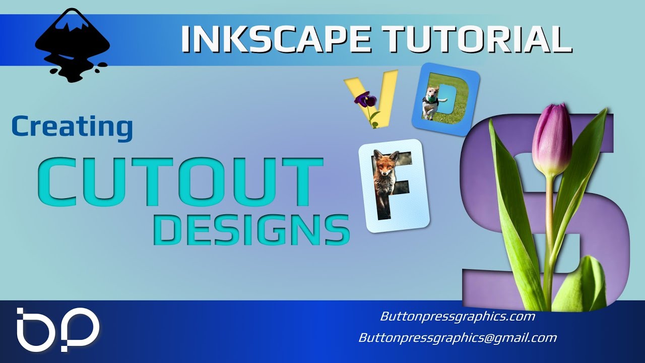 Creating CUTOUT Designs In INKSCAPE - YouTube