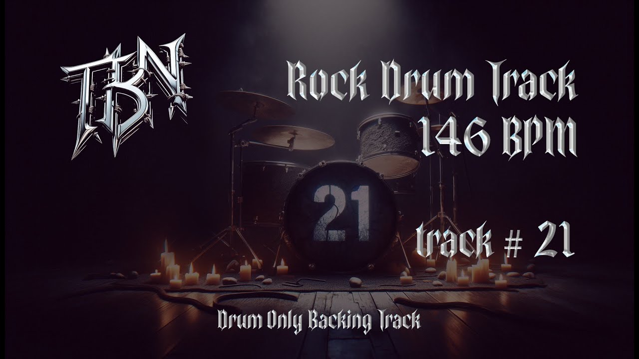 Hardrock Drum Backing Track (Drums Only) | TBN #21 | @ 146 BPM - YouTube