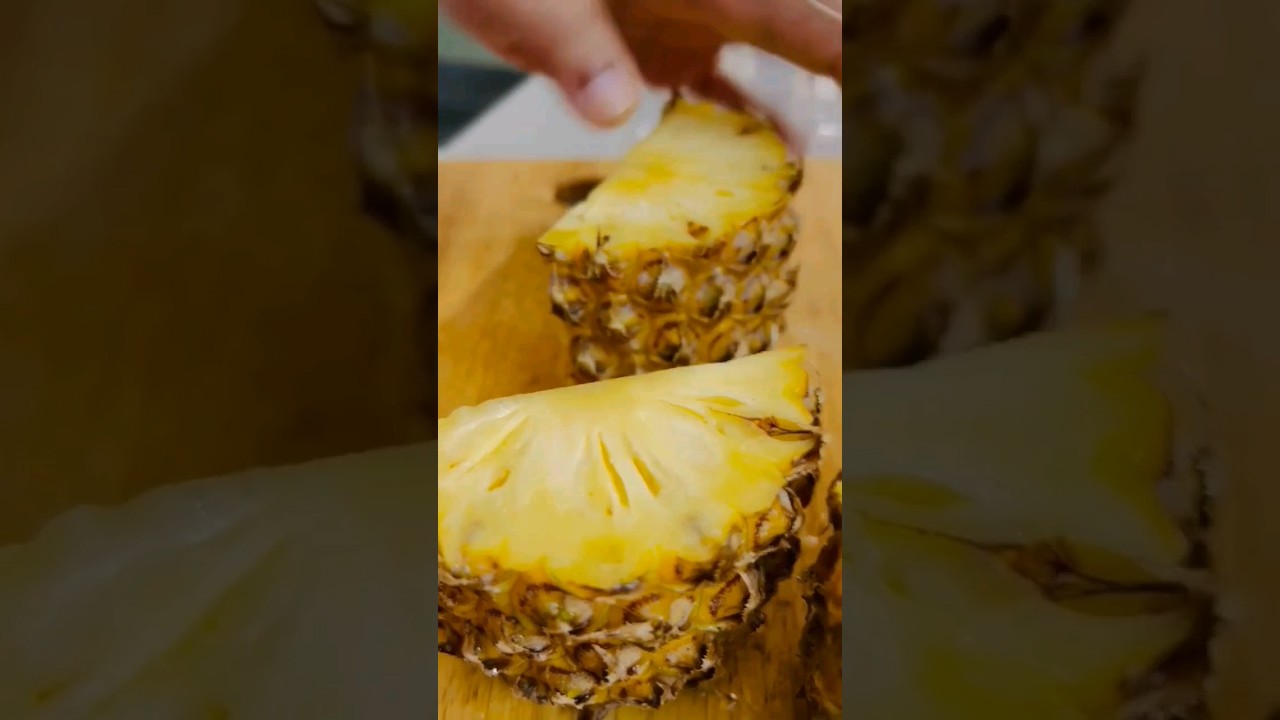 Easiest Way To Cut A Fresh Pineapple fruit pineapplecutting easiest-way-to-cut-a-fresh-pineapple-fruit-pineapplecutting