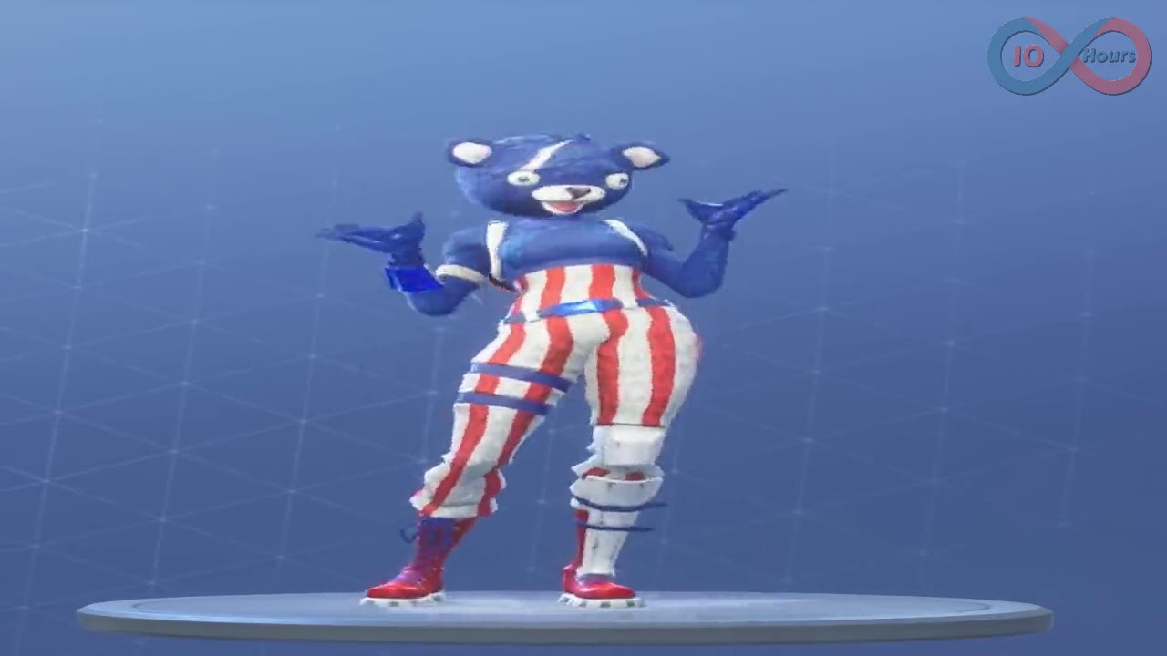 [10 HOURS] FORTNITE ZANY EMOTE DANCE BEAT WITH FIREWORKS TEAM LEADER ...