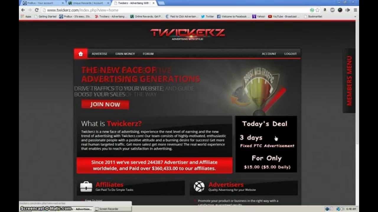How to make money online! 10$+/day with Twickerz - YouTube