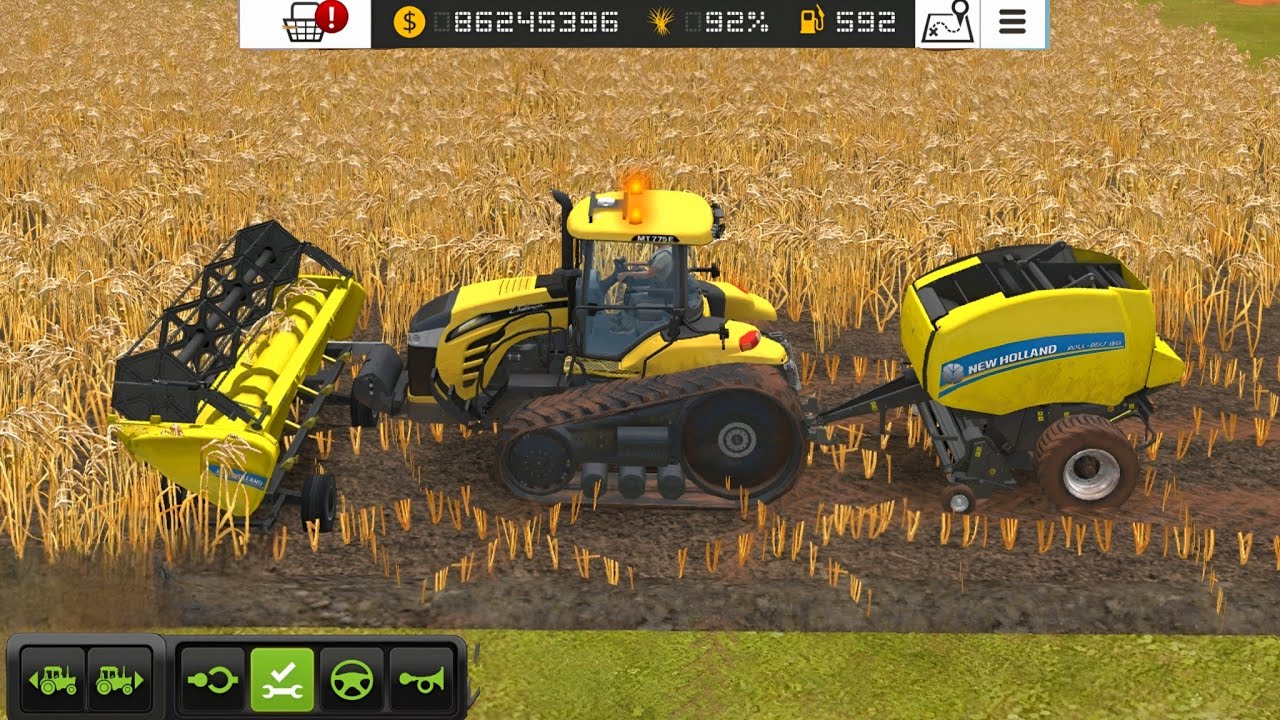 FS 18 Harvesting With Challenger Gameplay! Farming Simulator 18 ...