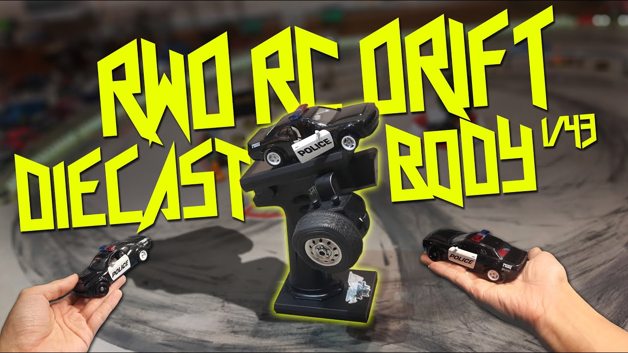 MICRO RWD RC DRIFT [ 1/43 SCALE ] TEST DRIVE [ DIECAST BODY ] - YouTube