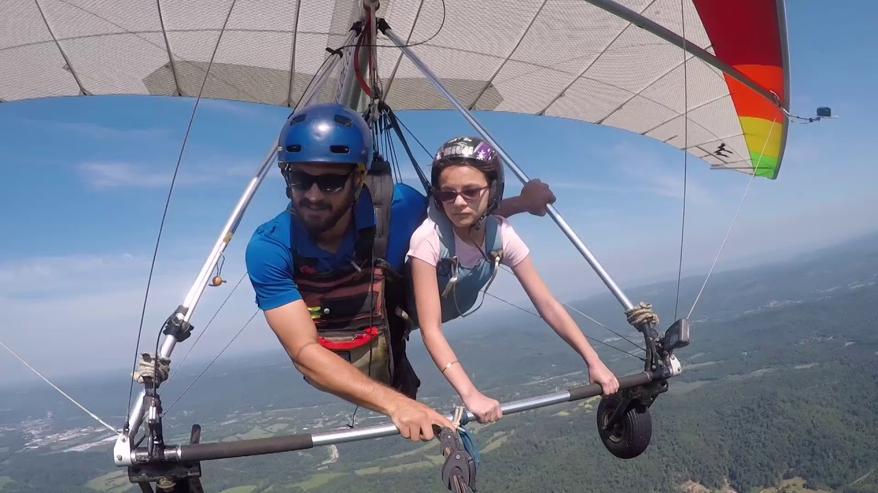 April Herndon Tandem Hang Gliding Lookout Mountain - YouTube