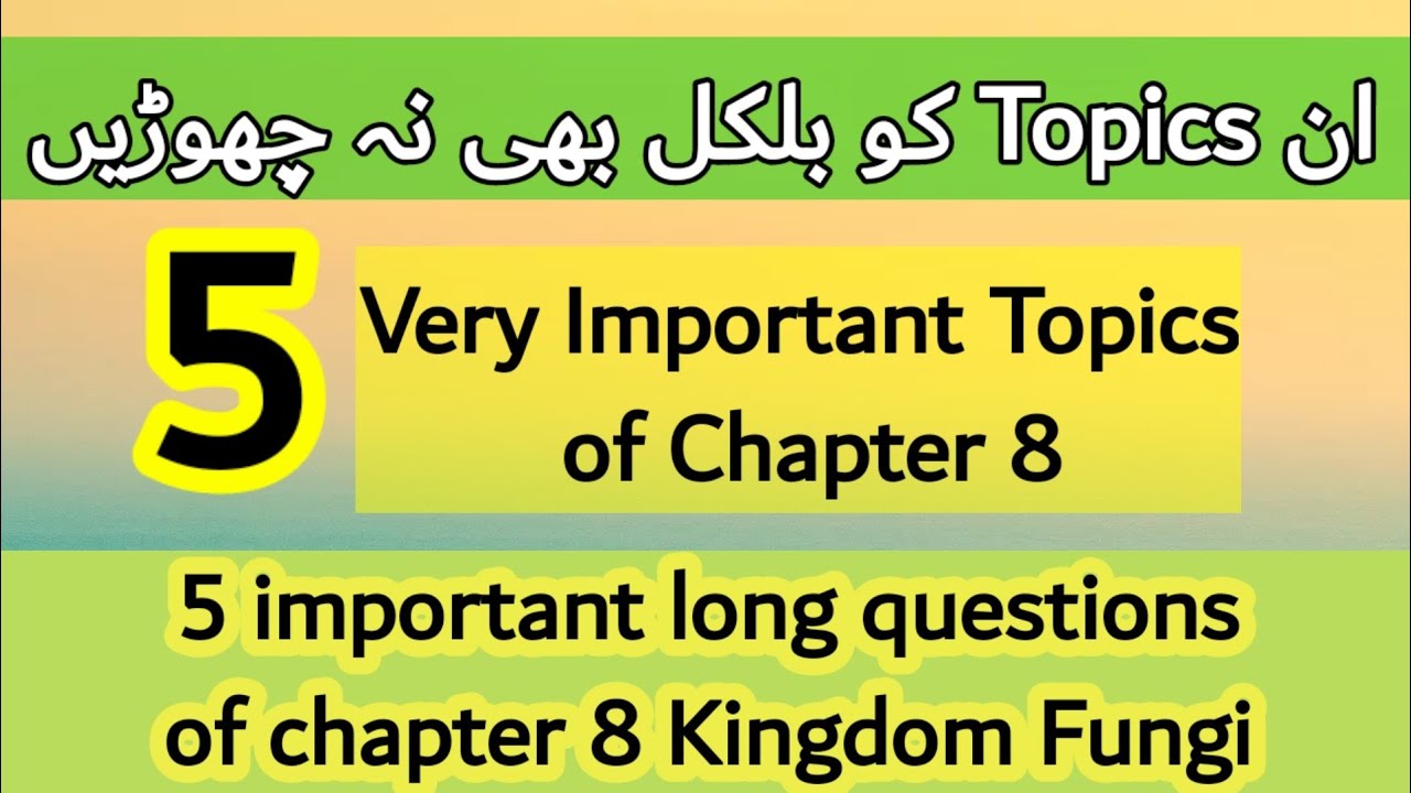 Very Important Topics Of Chapter 8 1st Year Biology Chapter 8 very-important-topics-of-chapter-8-1st-year-biology-chapter-8