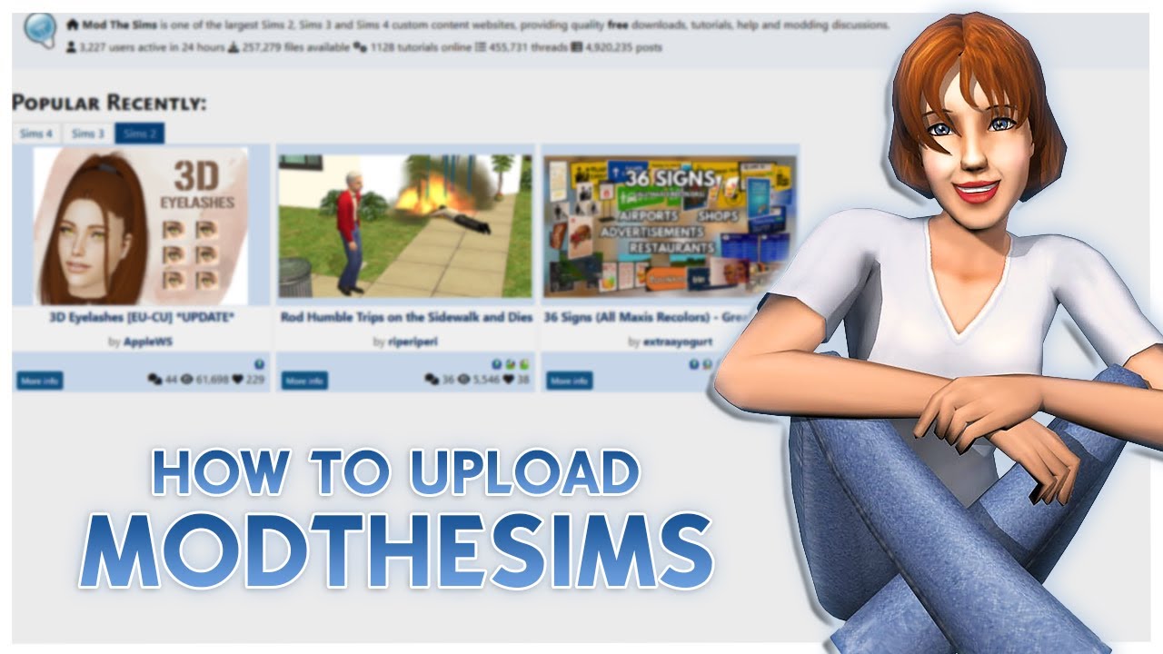 How to Upload on ModTheSims! 💙🏠 (Sims 2 Tutorial) - YouTube