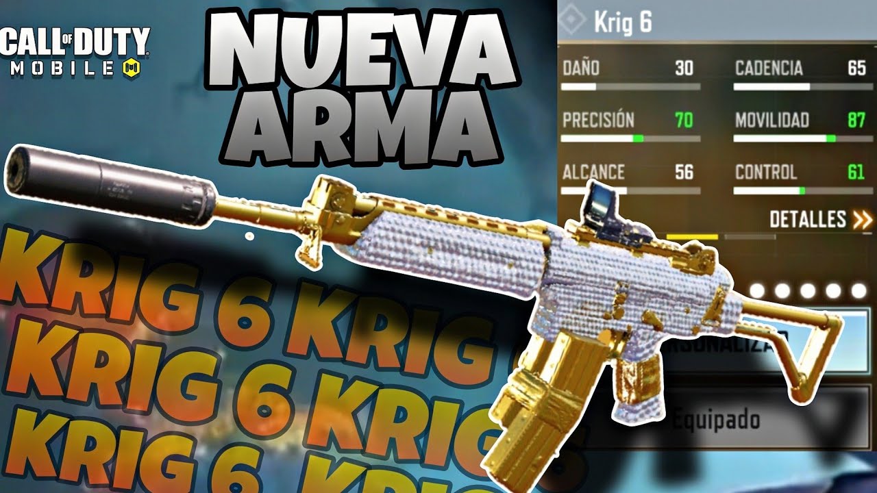 NUEVA ARMA!! Krig 6 +Clase | COD MOBILE - YouTube