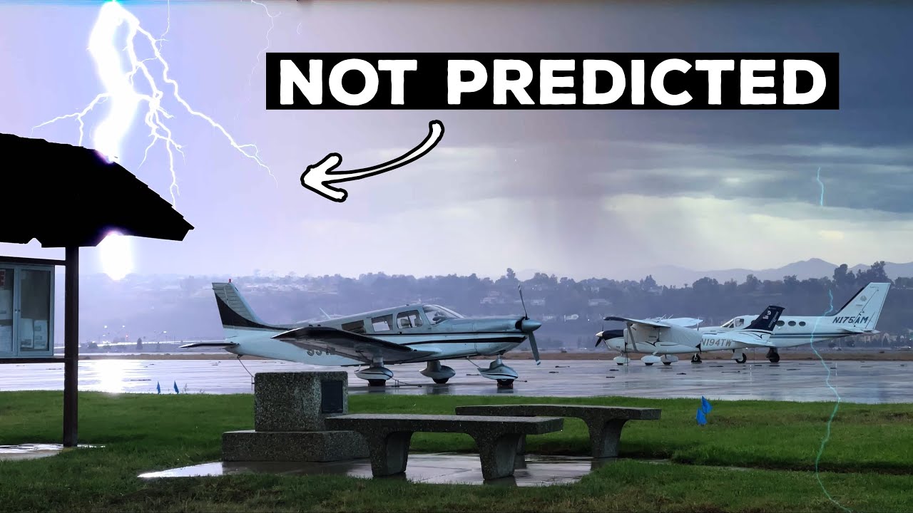 Flying into storms when the weather forecast is COMPLETELY WRONG ...