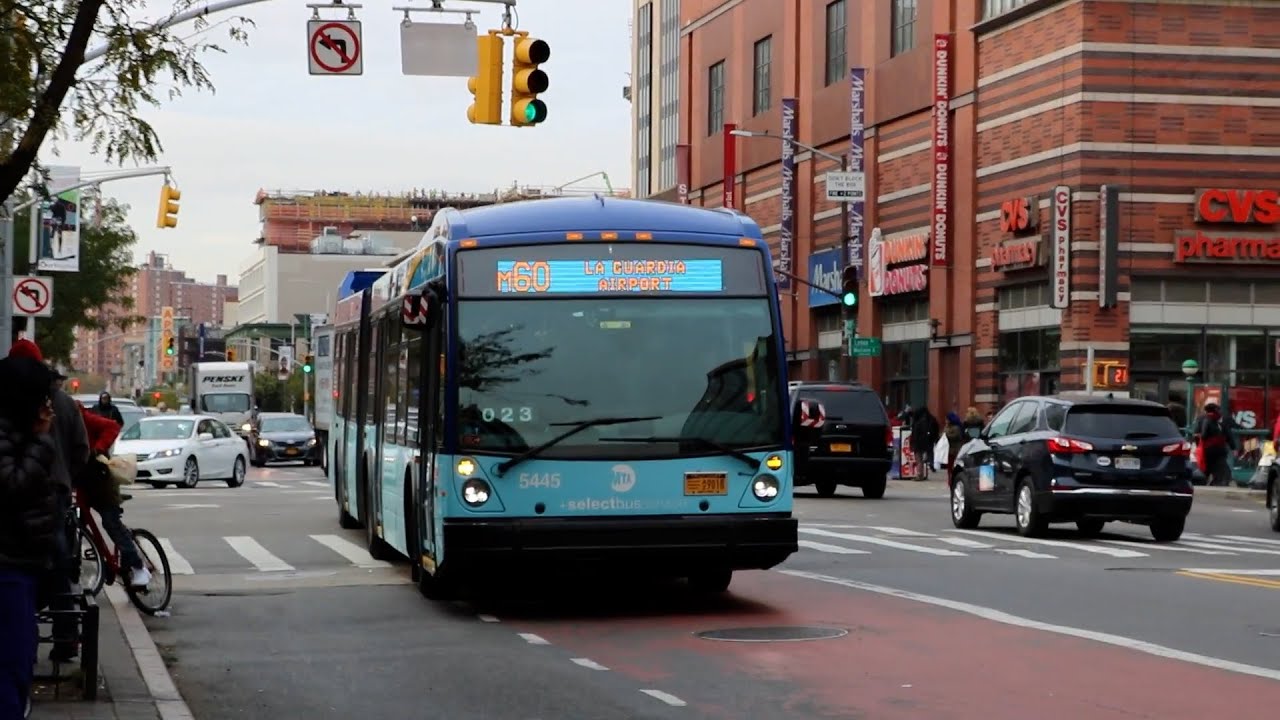 MTA New York City Bus: 2017 Nova Bus LFS Articulated #5445 on the M60 ...