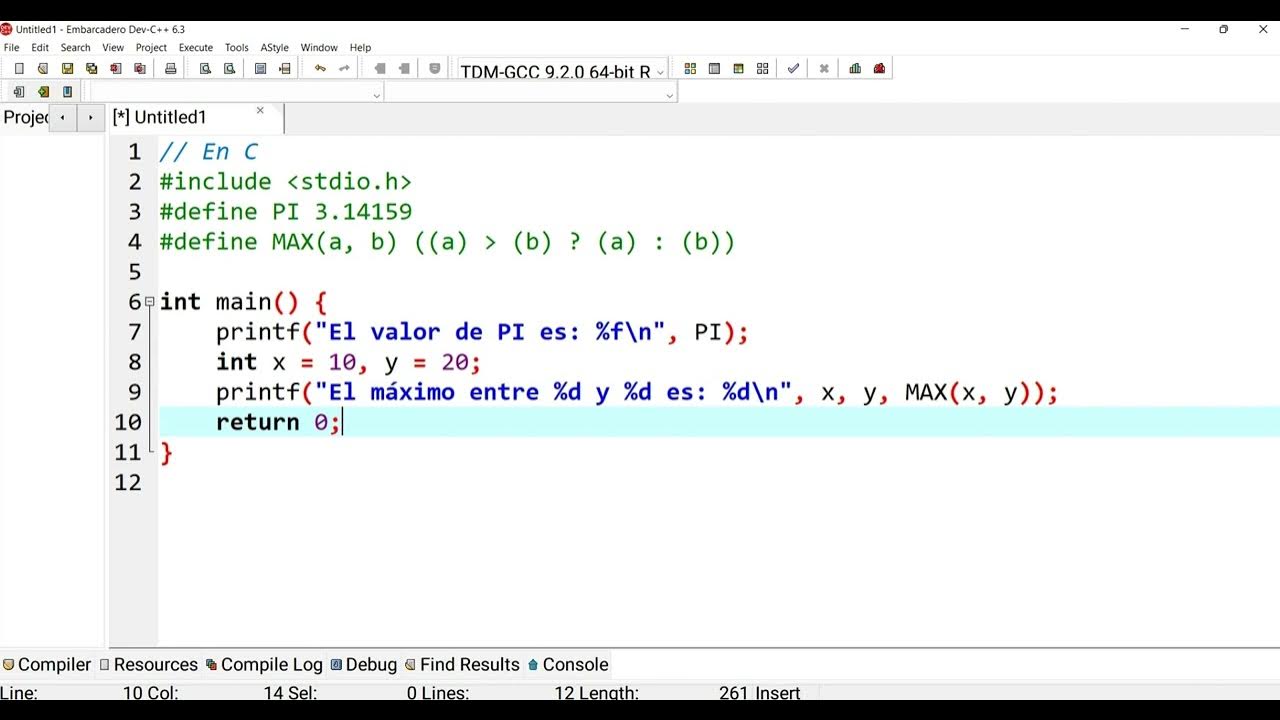 EJEMPLOS EMPLEANDO MACROS Y CONSTANTES EN C O C++ - YouTube