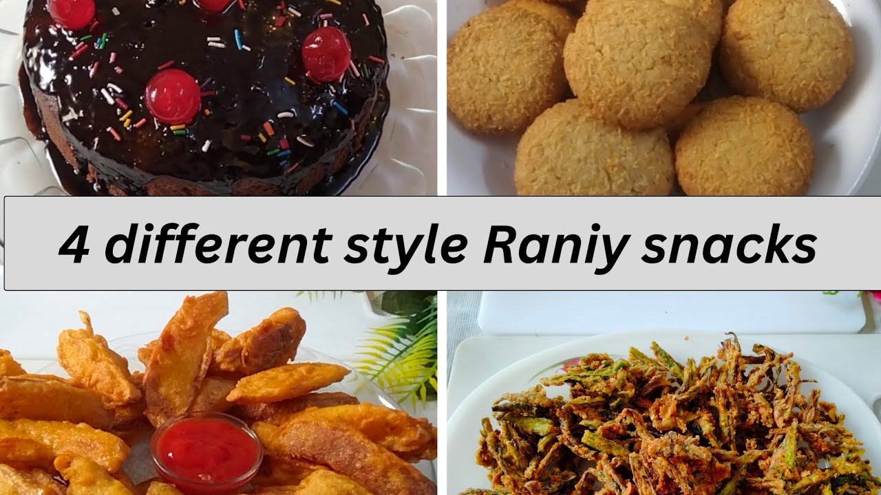 4 different style Raniy snacks| Raniy snacks| recipe by kitchen with ...