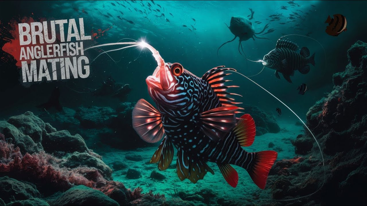 The Brutal Mating Rituals of the Anglerfish - YouTube