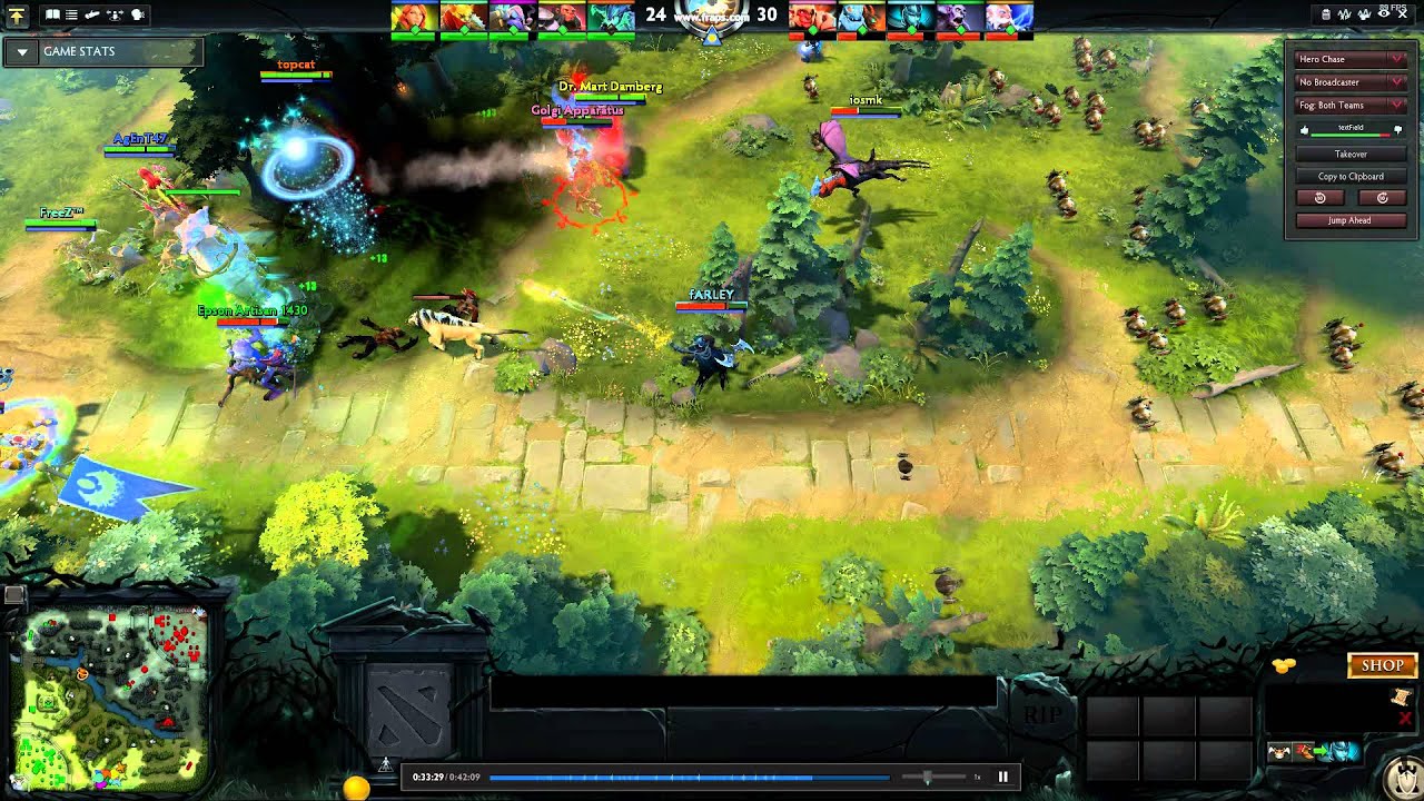 Playing PA in a game of Doto - YouTube