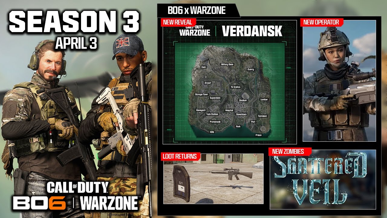BO6 x Warzone Season 3 Update IS HERE! (MW19 Operators Return & New Map ...