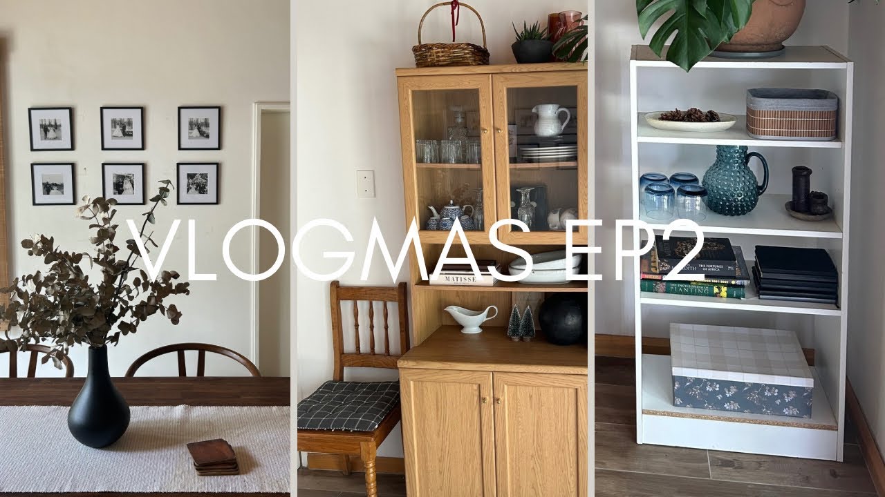 VLOGMAS EP2: DECORATE OUR DINING ROOM CABINET, PEP HOME HAUL, PICTURE ...