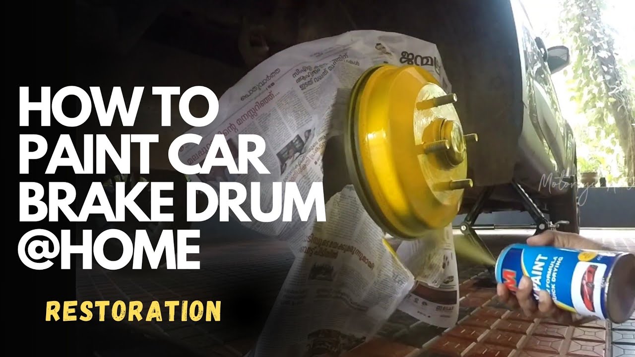 How to Paint Car Brake Drum at home | TATA nexon brake drum paint ...