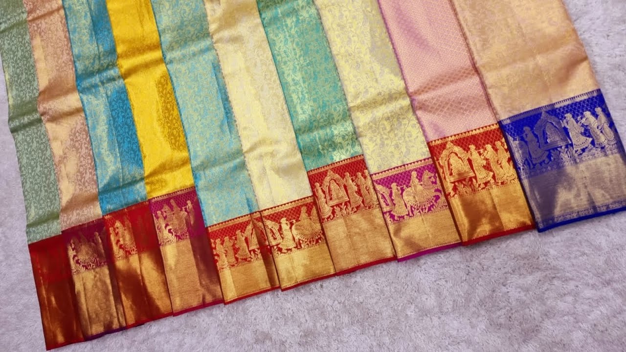 Kanchipuram 100% Pure Handloom Korvai Tissue Bridal Pallakku Design ...
