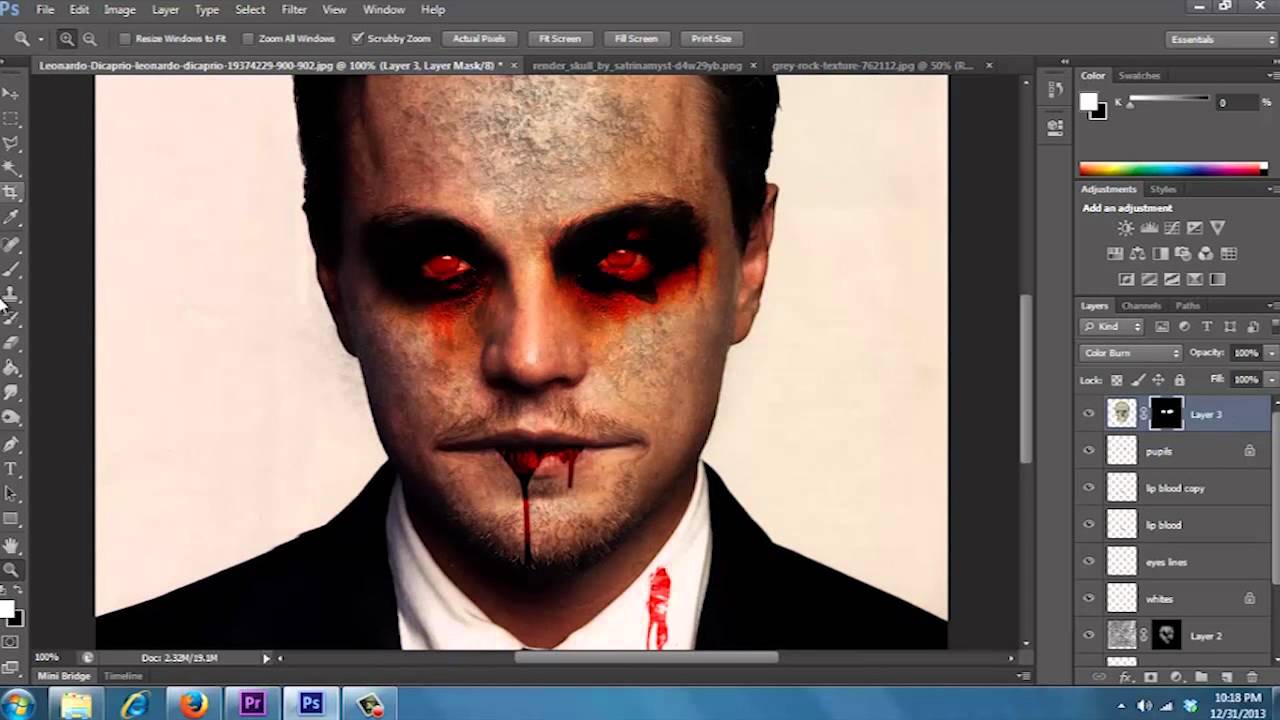 PhotoShop Realistic Zombie Speed Manipulation- Leonardo Dicaprio - YouTube