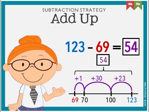 Subtraction Add Up Strategy - YouTube