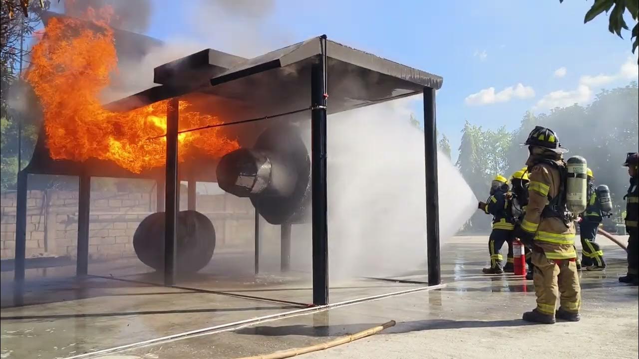 aircraft firefighter training - YouTube