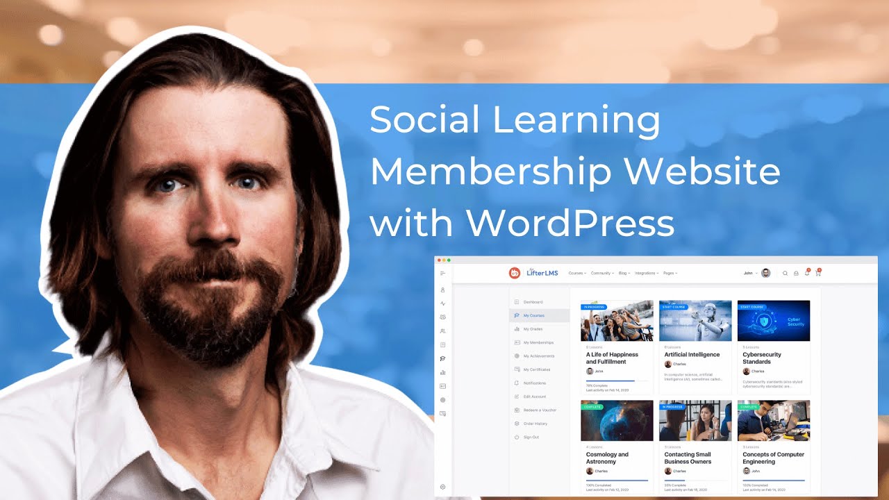 How to Make a Social Media Membership LMS Website with WordPress - YouTube