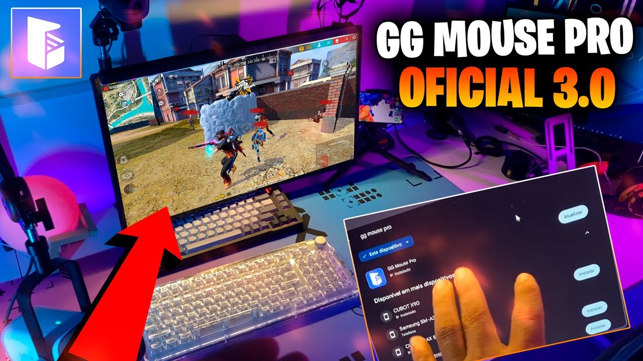 SAIU NOVO GG MOUSE PRO OFICIAL!! JOGUE COM MOUSE E TECLADO NO CELULAR ...