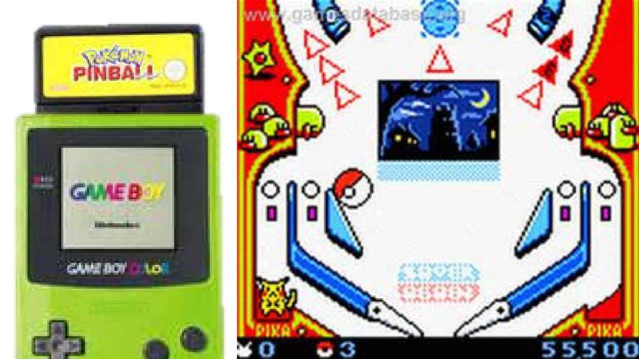 Catching Pokemon on my Game Boy Color (Pokemon Pinball) - YouTube