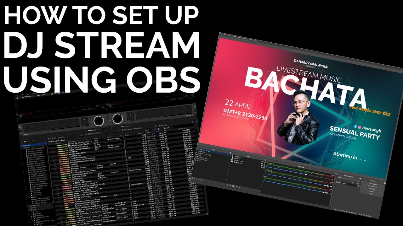 How To Set Up DJ Stream Using OBS Software - YouTube