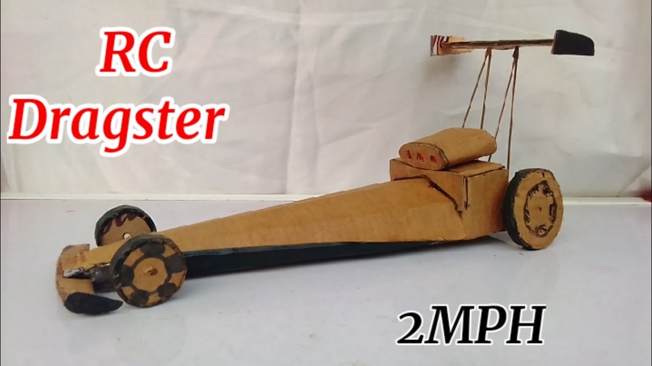 Diy! How to make a cardboard RC Dragster car🏎️🏎️, || Cardboard Drift ...