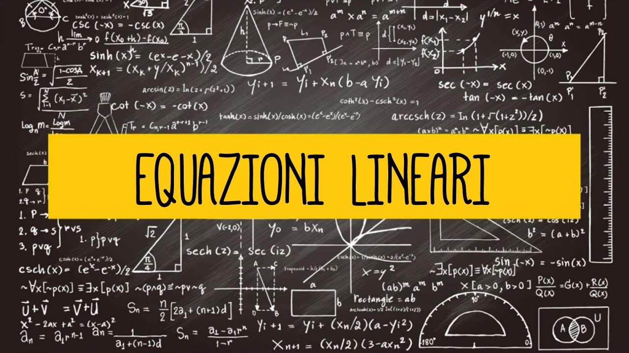 MATEMATICA: Equazioni lineari - YouTube