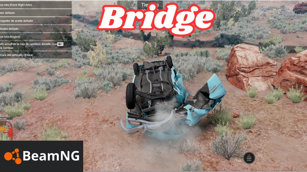 BeamNg Drive Bridge gameplay - YouTube