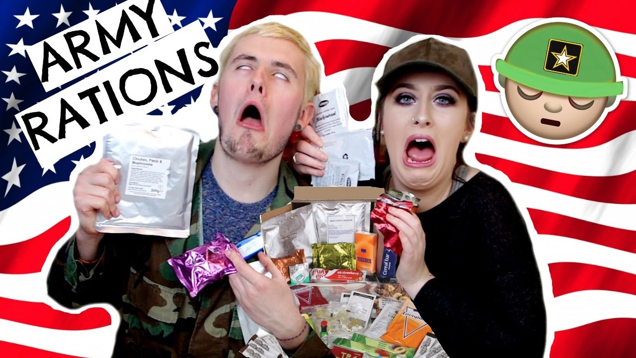 Irish Couple Try Army/Military Food For The First Time! - YouTube