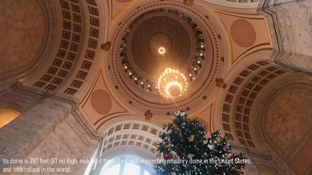 Washington State Capitol Building in Olympia Washington 4k Walking Tour ...