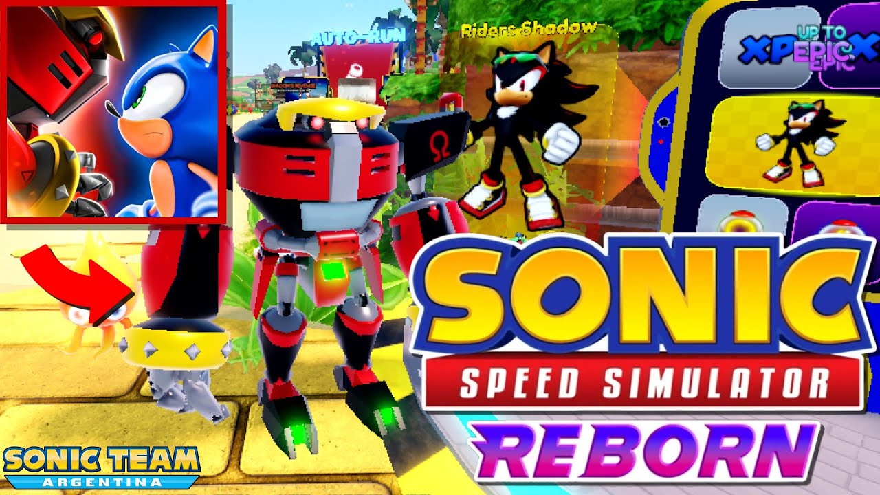 SONIC SPEED SIMULATOR | Consigue a E-123 OMEGA & RIDERS SHADOW - YouTube