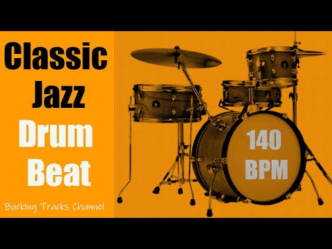 Classic Jazz Drum Beat (Brushes) 140 BPM - YouTube