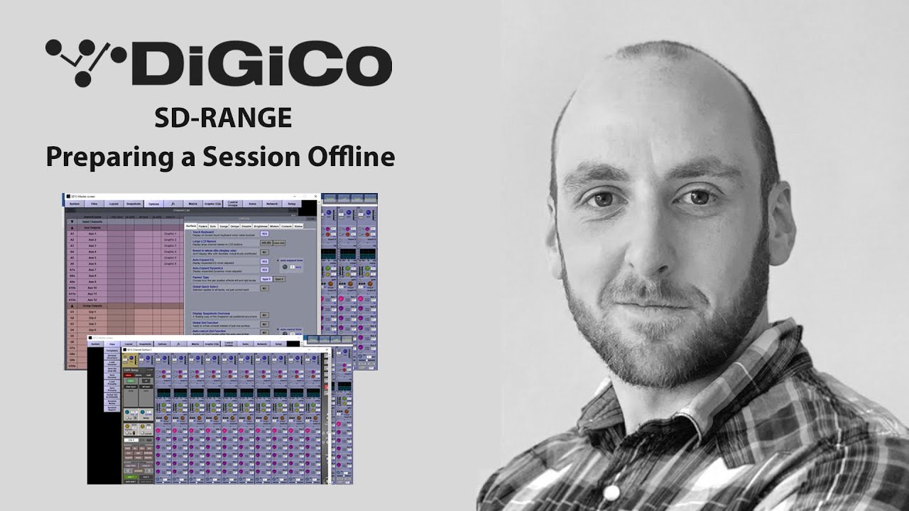 DiGiCo SD-Range - Preparing Session Offline - YouTube