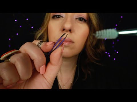 ASMR Türkçe| Kaşlarını Alıyorum | Anlaşılmayan (Yarı Anlaşılan) Fısıltı | Ağız Sesleri | Roleplay
