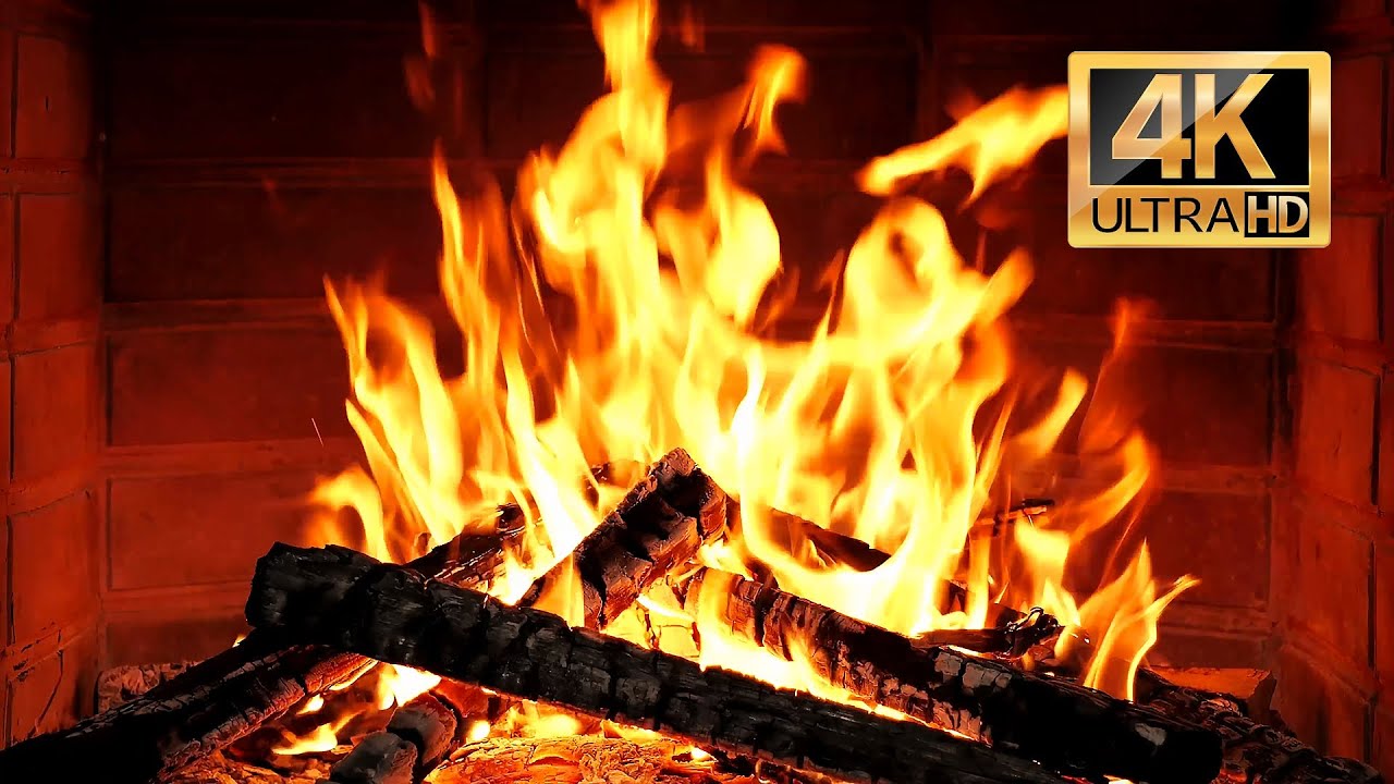 🔥Fireplace 4K Live Wallpaper. High Quality Fireplace 4K for TV with ...