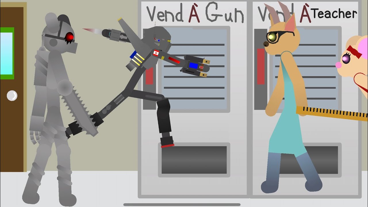 Teacher vs Robby - (Piggy) - Stick Nodes Battle Animation - YouTube